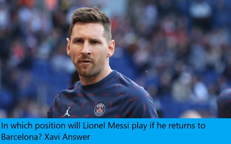 In which position will Lionel Messi play if he returns to Barcelona?